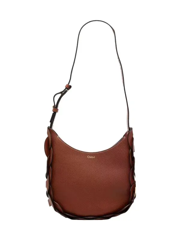 Chloé Small Grained Calfskin Darryl Hobo Crossbody Bag - Brown