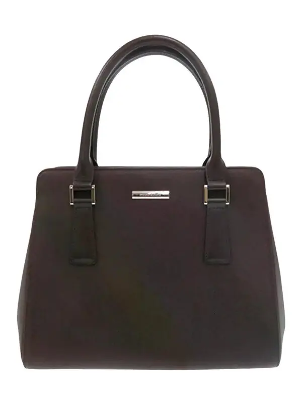 Burberry Leather Handbag - Brown