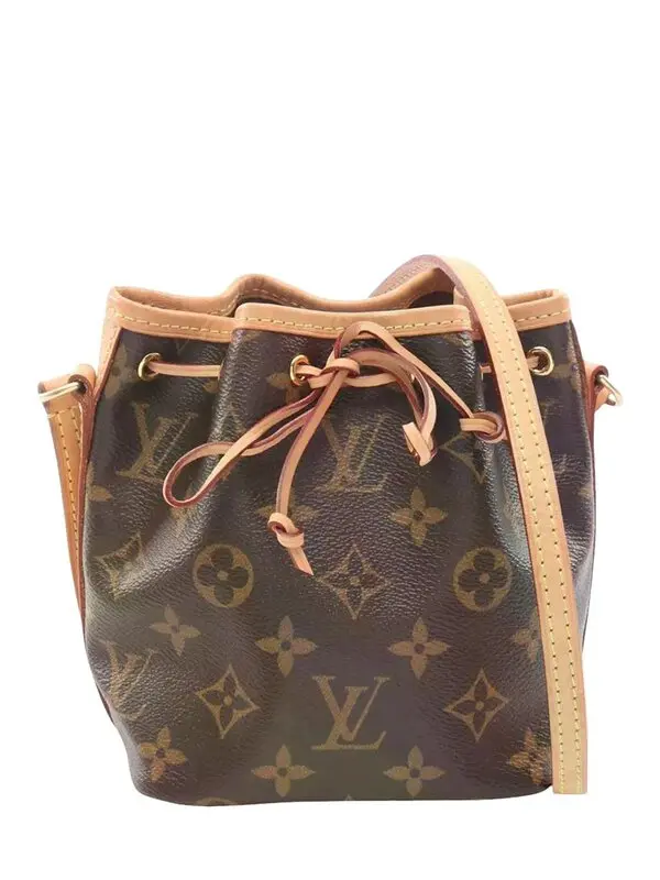 LOUIS VUITTON 2020 Monogram Nano Noe Bucket Bag - Brown