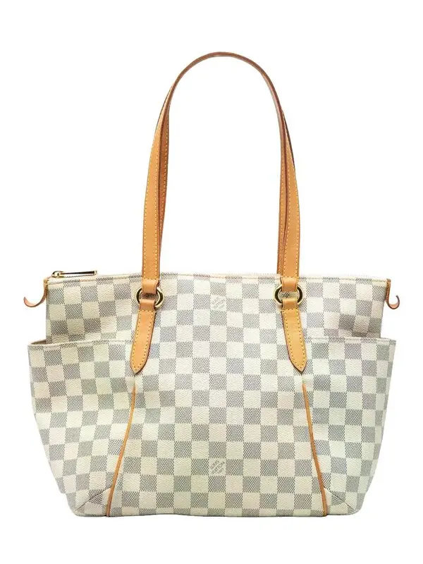 LOUIS VUITTON 2011 Damier Azur Totally Pm Tote Bag - White