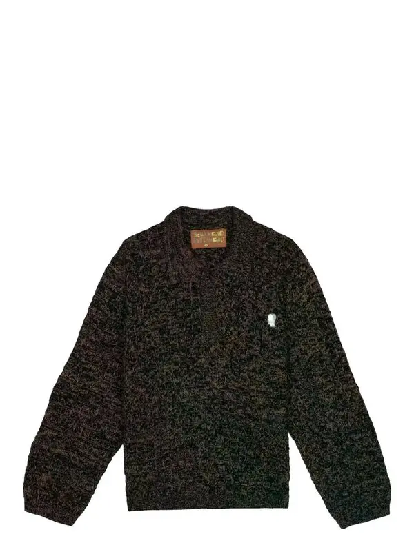 BRAIN DEAD Half-button Sweater - Brown