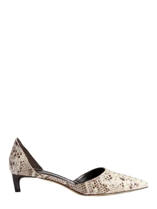 Le Monde Beryl Dakota Kitten Roccia Leather Snake Effect - Natural
