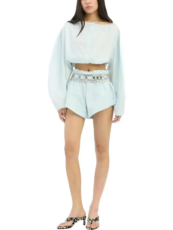 ROTATE BY BIRGER CHRISTENSEN Drawstring Shorts - Blue