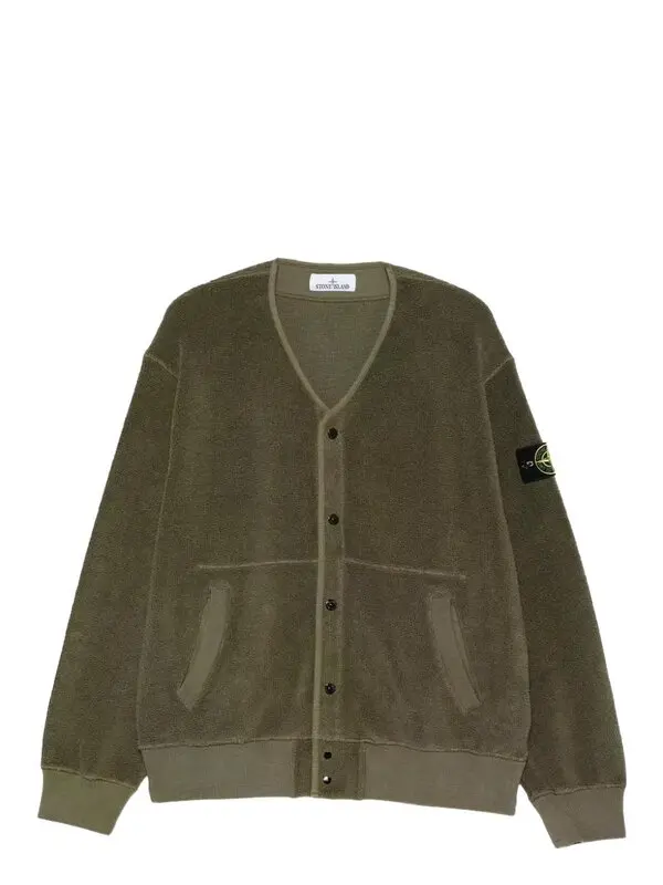 Stone Island Patch Pocket Cardigan - Green