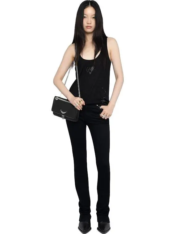 Zadig&Voltaire Lee Cashmere Tank Top - Black
