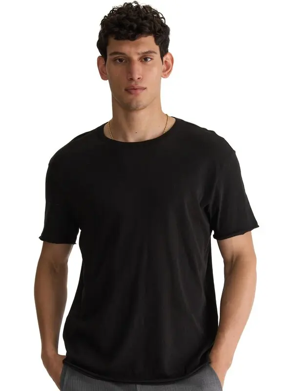 ATM Anthony Thomas Melillo Vintage Jersey Crew Neck T-shirt Cotton - Black