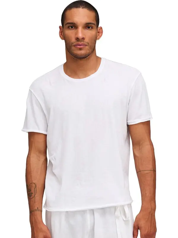 ATM Anthony Thomas Melillo Vintage Jersey Crew Neck T-shirt Cotton - White