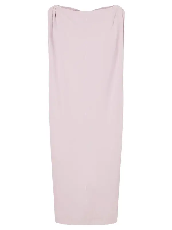 Balenciaga Sack Silk And Wool-blend Cady Midi Dress - Pink