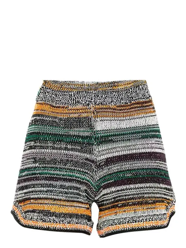 MIISTA Striped Shorts - Black