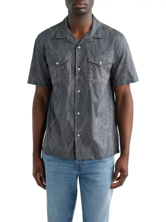 Pendleton Snap-up Short Sleeve Western Shirt - Helena Charcoal
