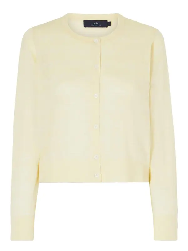 Arch4 Caspian Cashmere Cardigan - Yellow