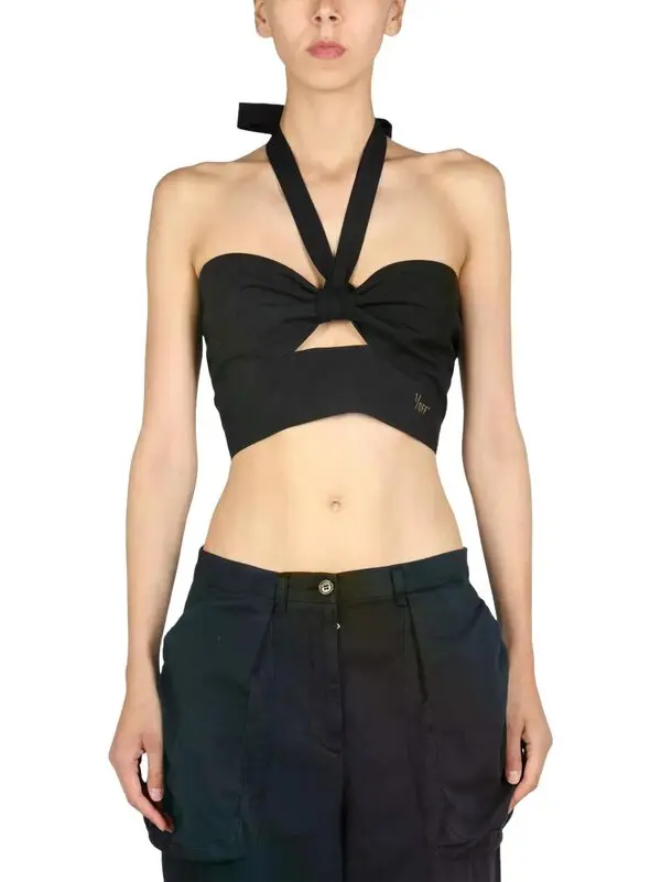 1/OFF Halterneck Top - Black