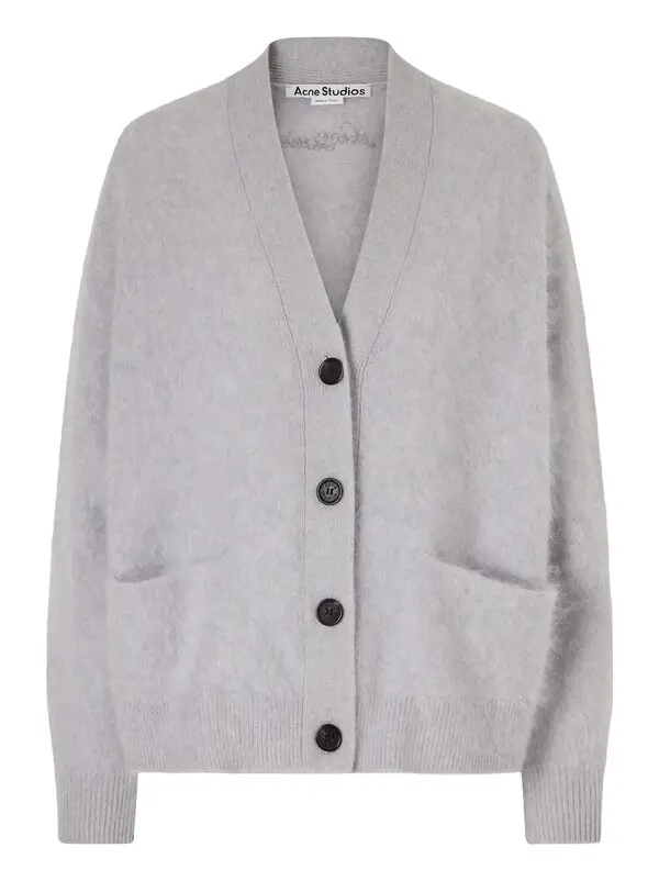Acne Studios Cashmere V-neck Cardigan - Gray