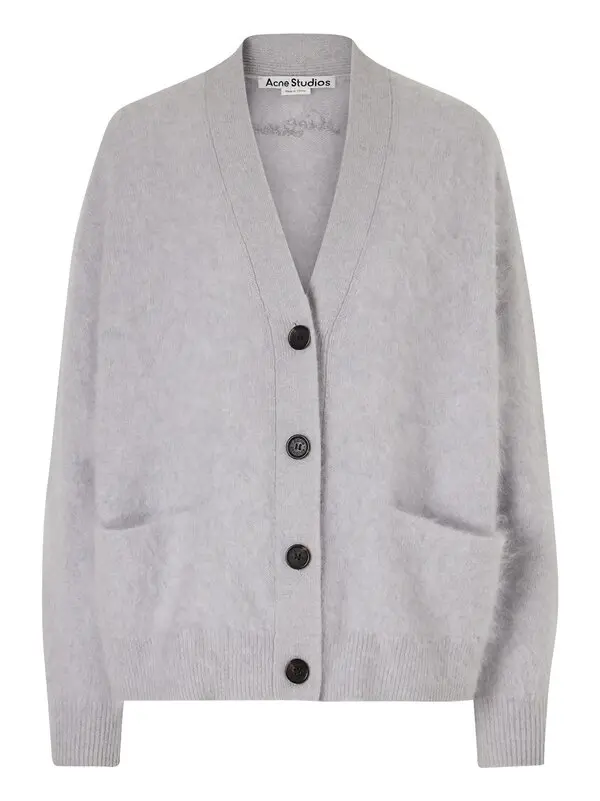 Acne Studios Cashmere V-neck Cardigan - Gray