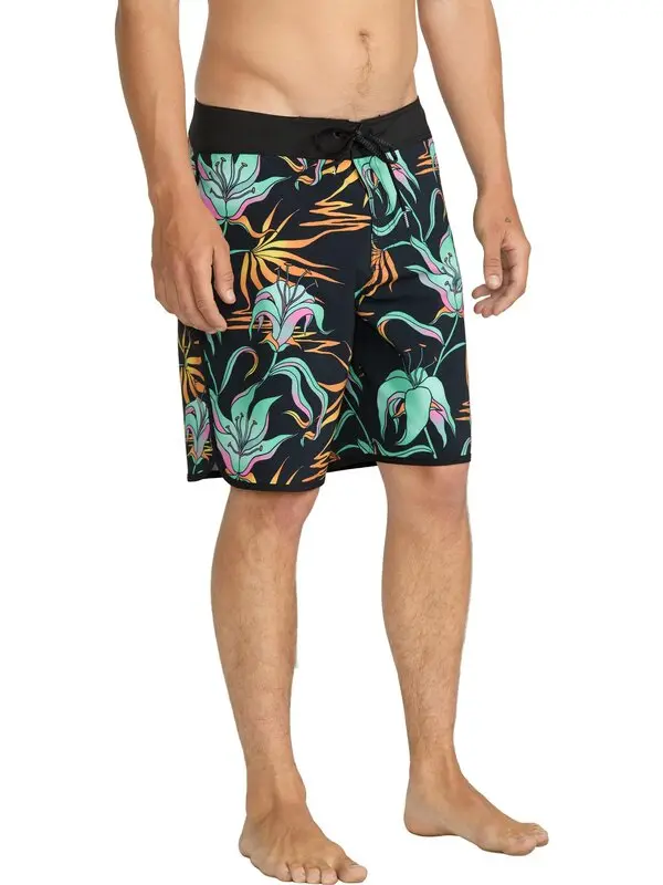Volcom Infuse Scallop Mod Trunks - Black Green