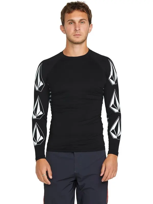 Volcom Surf Vitals J Robinson Tght Long Sleeve Rashguard - Black