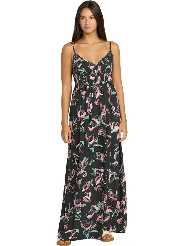 Volcom Dream In Bloom Maxi Dress - Black