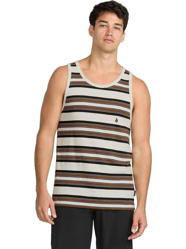 Volcom Striped Tank Top - Off White