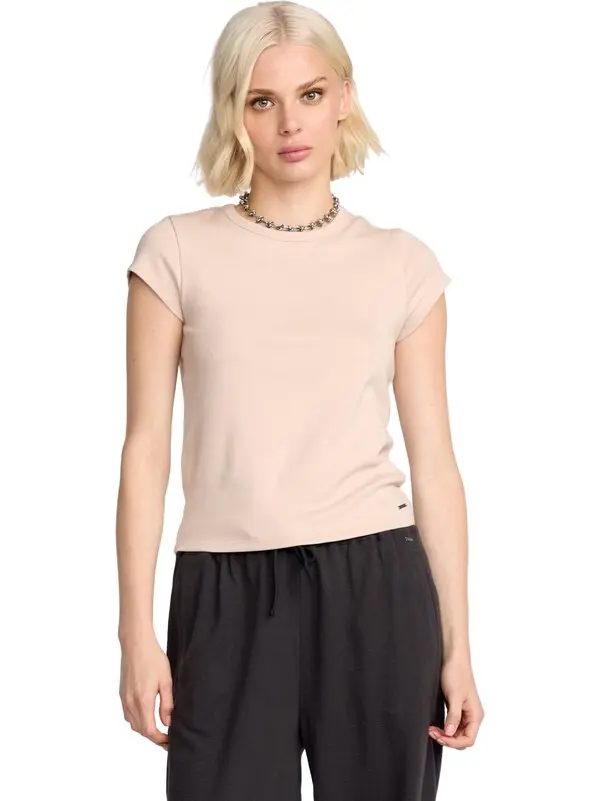 Volcom Lived In Baby Tee - Khakiest