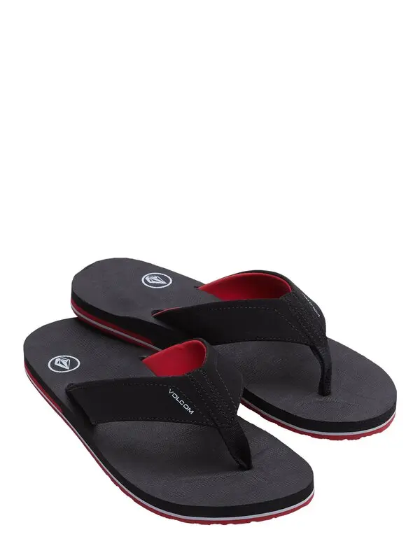Volcom Victor Sandals - Black/red