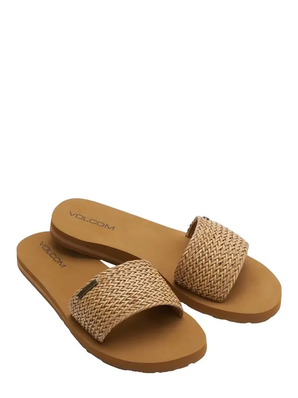 Volcom Braided Slide Sandals - Cognac