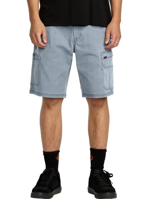 Volcom Gage Work 21 Shorts - Blue Wash