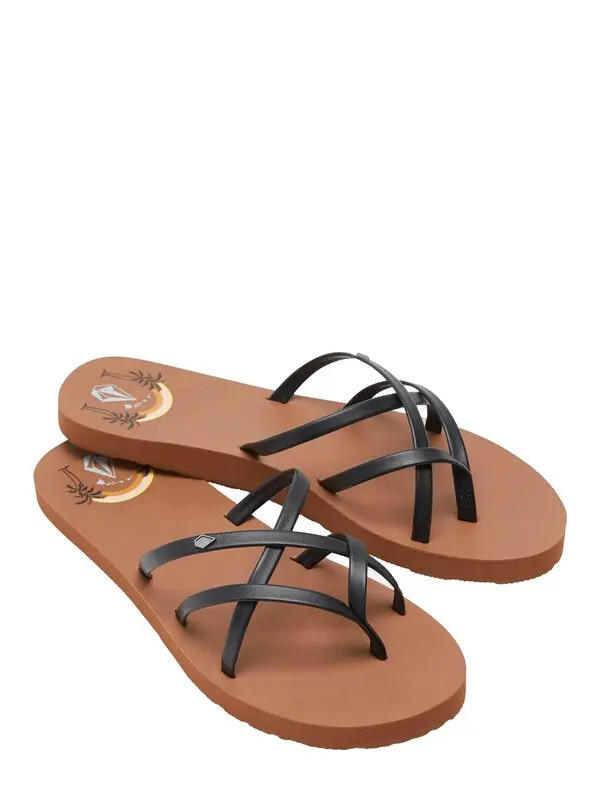 Volcom Hawaii Flip Flops - Black