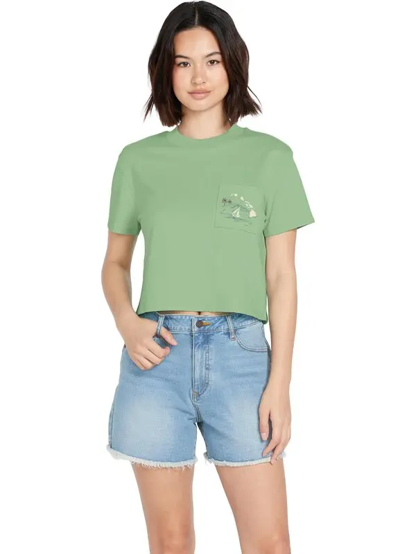 Volcom Island Pocket Tee - Seagreen