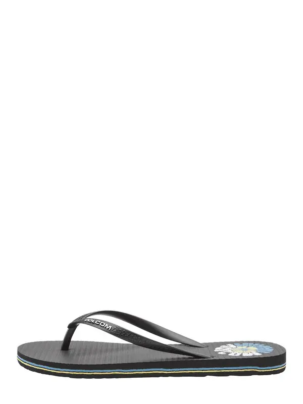 Volcom Flip Flops - Black Print
