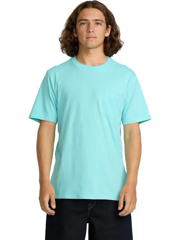Volcom Solid Short Sleeve Tee Pocket Tee - Poolside