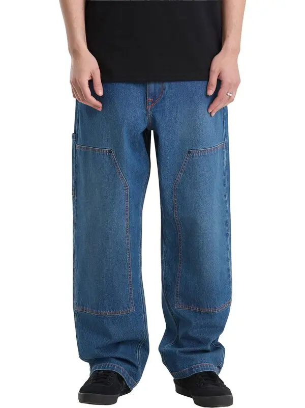 Volcom Work Carpenter Denim Pants - Park Blue
