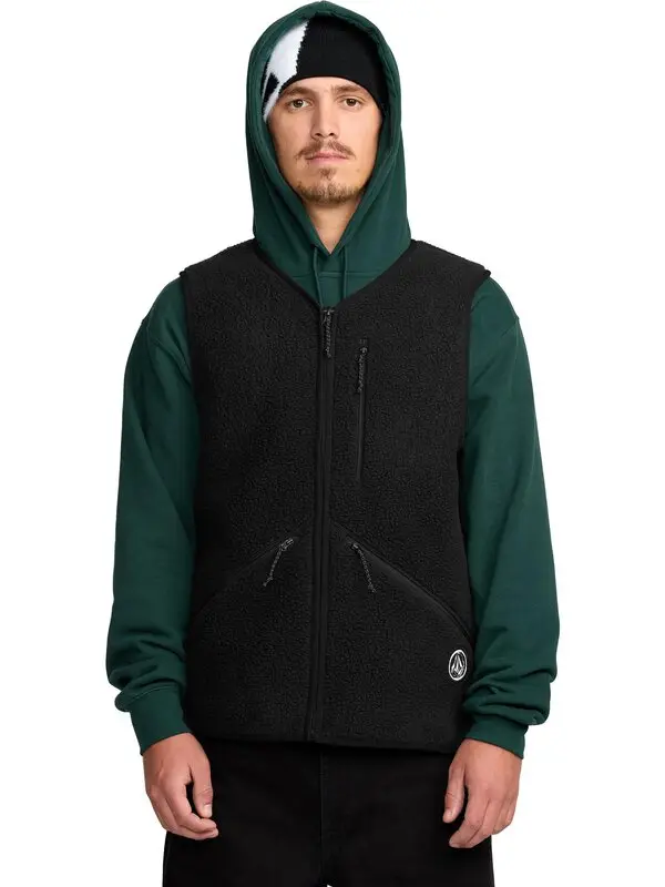 Volcom Snowdrift Fleece Vest - Black