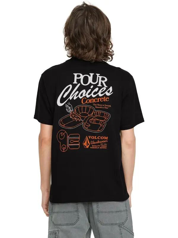 Volcom Pour Choices Short Sleeve Tee - Black