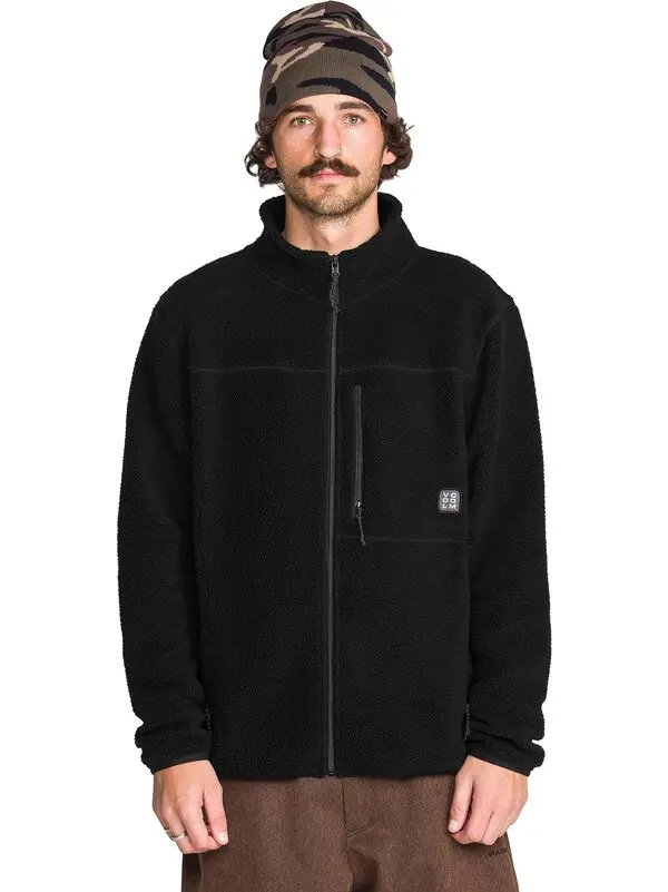 Volcom Nelson Sherpa Full Zip Fleece - Black