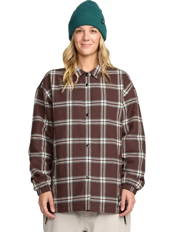 Volcom Riding Flannel Jacket - Oxblood