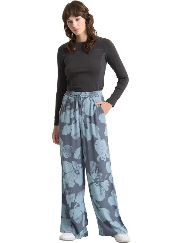 Volcom Printed Gauze Pants - Blue Sapphire