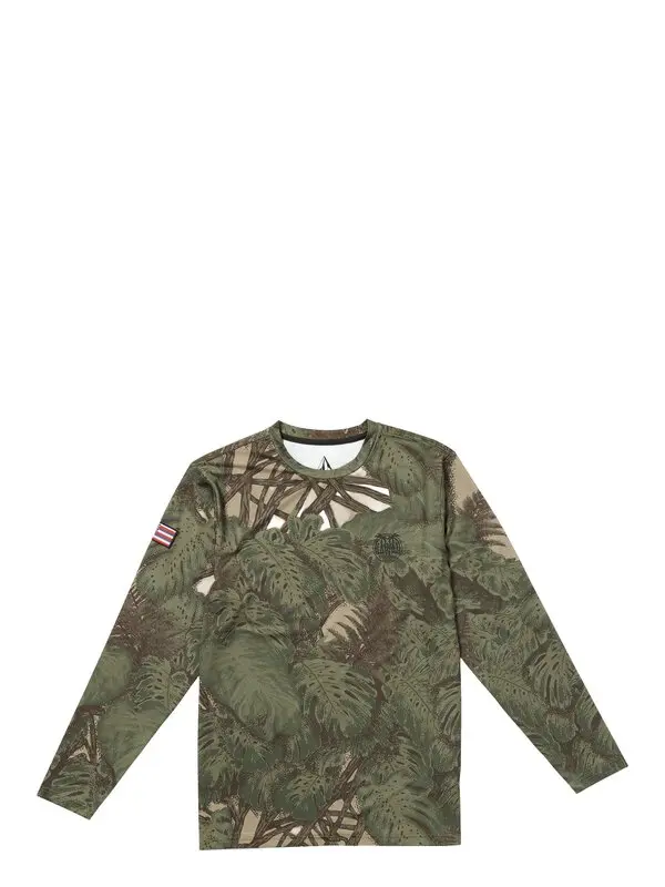 Volcom Long Sleeve Surf Tee - Khaki