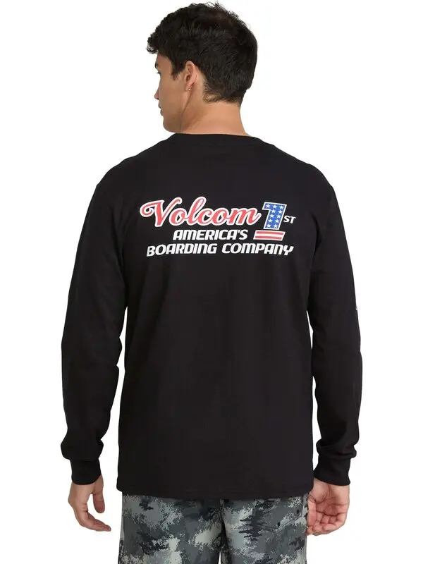 Volcom 1st Boarding Co Long Sleeve Tee - Black