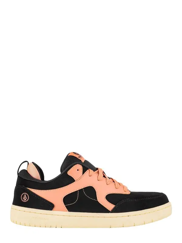 Volcom Vitals Work Sneakers - Black And Clay Orange