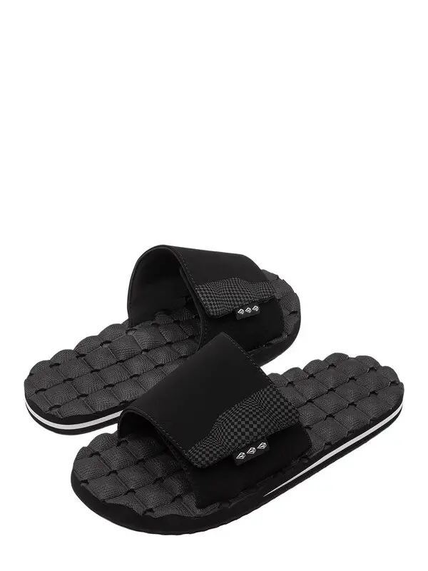 Volcom Recliner Slide Sandals - Black/white