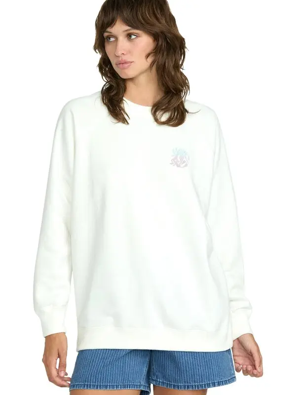 Volcom Stone Magic Boyfriend Crew - Star White