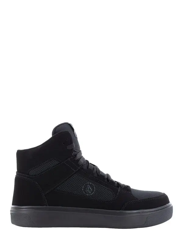 Volcom Evolve High Top Work Sneakers - Triple Black