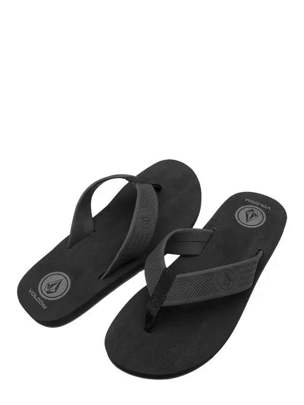Volcom Daycation Sandals - Black Destructo