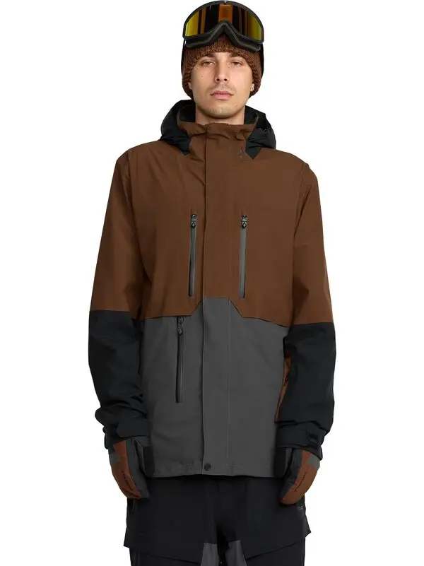 Volcom Rnge Stretch 30k Jacket - Brown