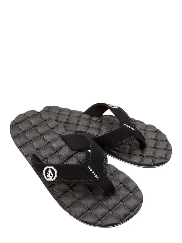 Volcom Flip Flops - Black/white