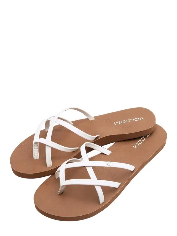Volcom Strappy Sandals - White