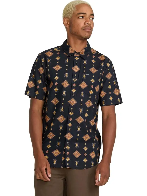 Volcom Desert Dobby Short Sleeve Shirt - Black