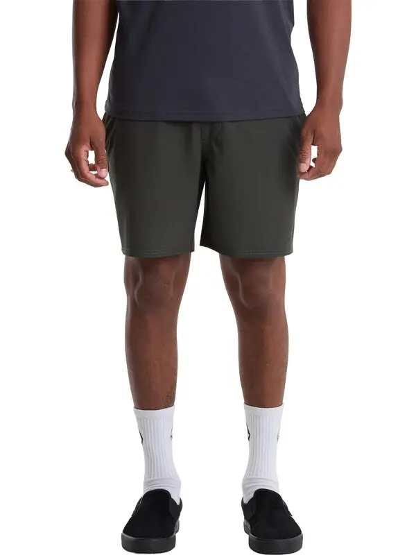 Volcom Elastic Waist Shorts - Rinsed Black