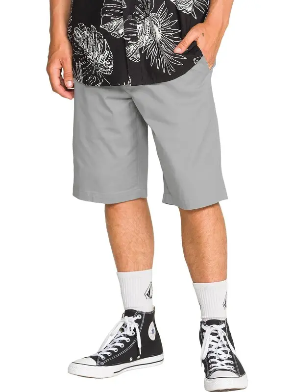 Volcom Modern Stretch Chino Shorts - Tower Grey