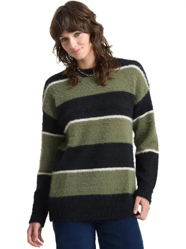 Volcom Sk8 Jam Sweater - Moss Stone